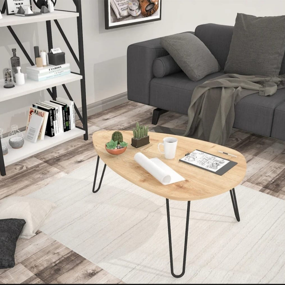 Coffee table 80 x 55 cm - SHAM143 – Chic Homz