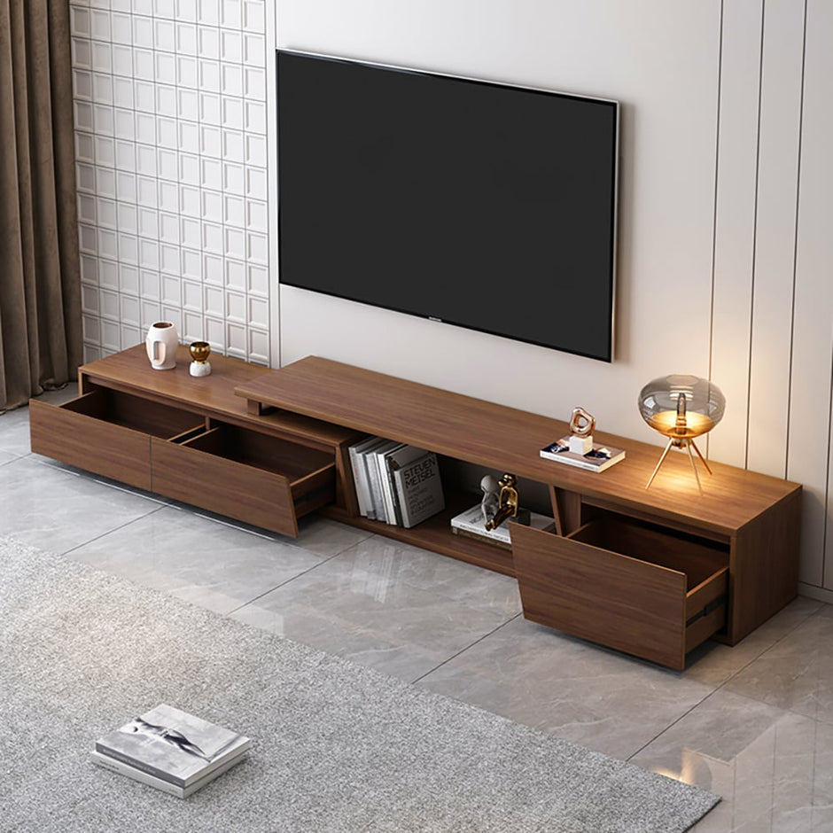 Shop modern TV tables with practical storage solutions for organizing ...