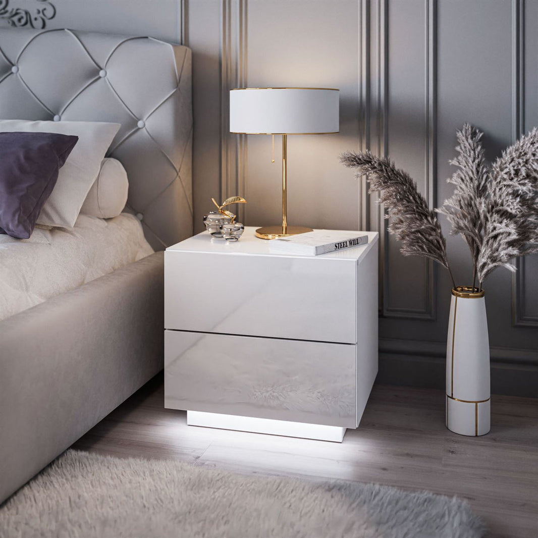 Stylish bedside commodes with practical storage drawers, perfect for ...