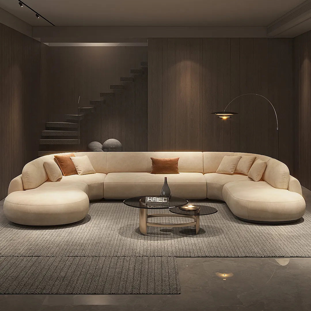 Beech wood corner sofa 450 x 240 cm-OUR71 – Chic Homz