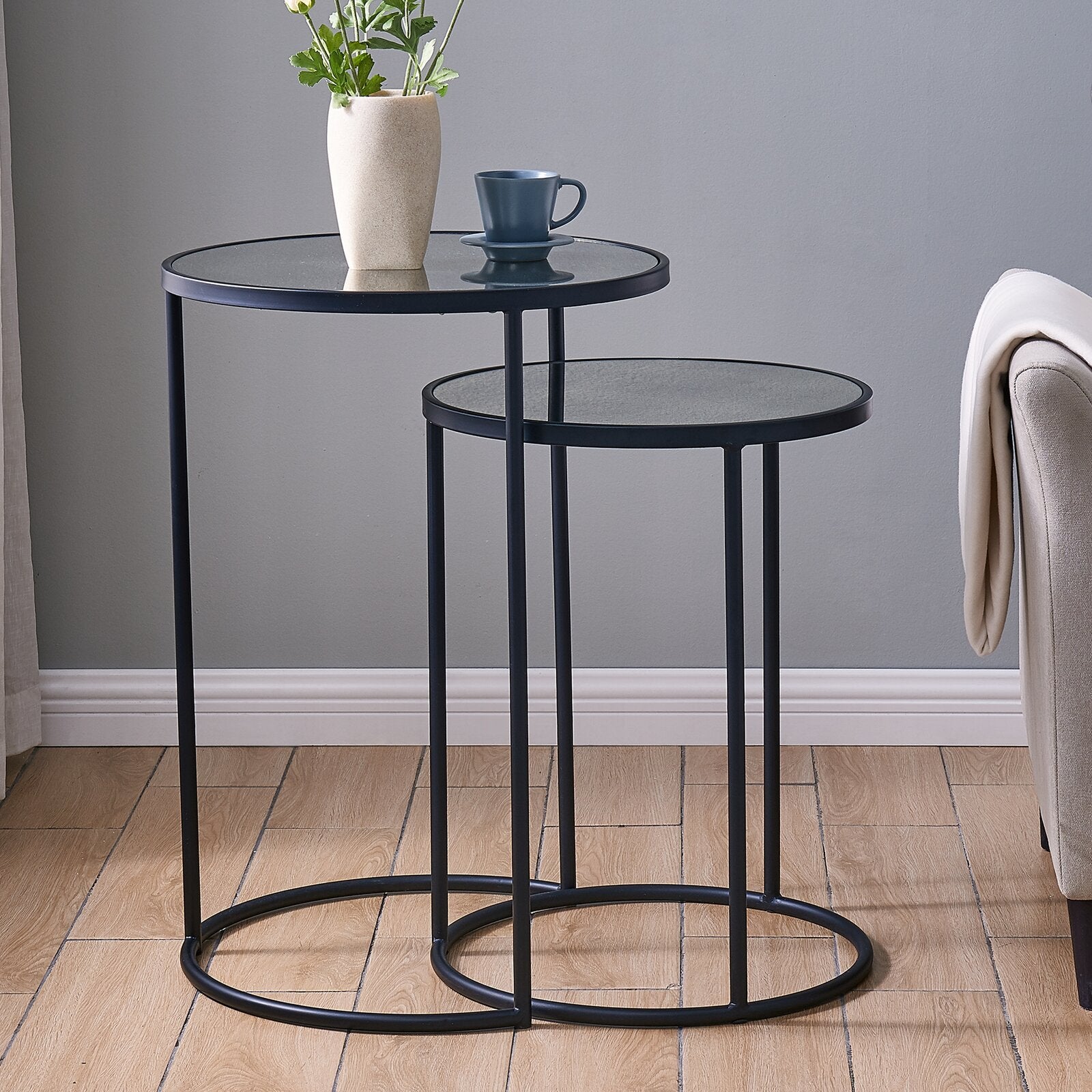 Side tables set - 2 pieces - EBA227 – Chic Homz
