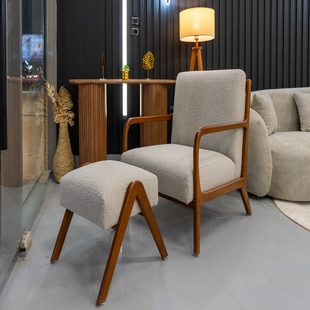 Beech wood chair with Banquet 75x75cm - FUD391-F – Chic Homz