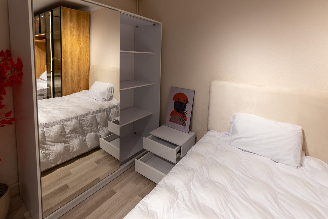 Stylish bedside commodes with practical storage drawers, perfect for ...