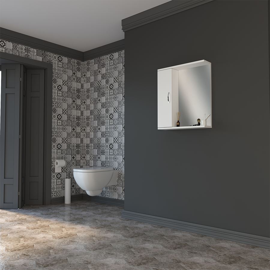 Bathroom Storage Unit with Mirrors 70x60cm - KAF24 – Chic Homz
