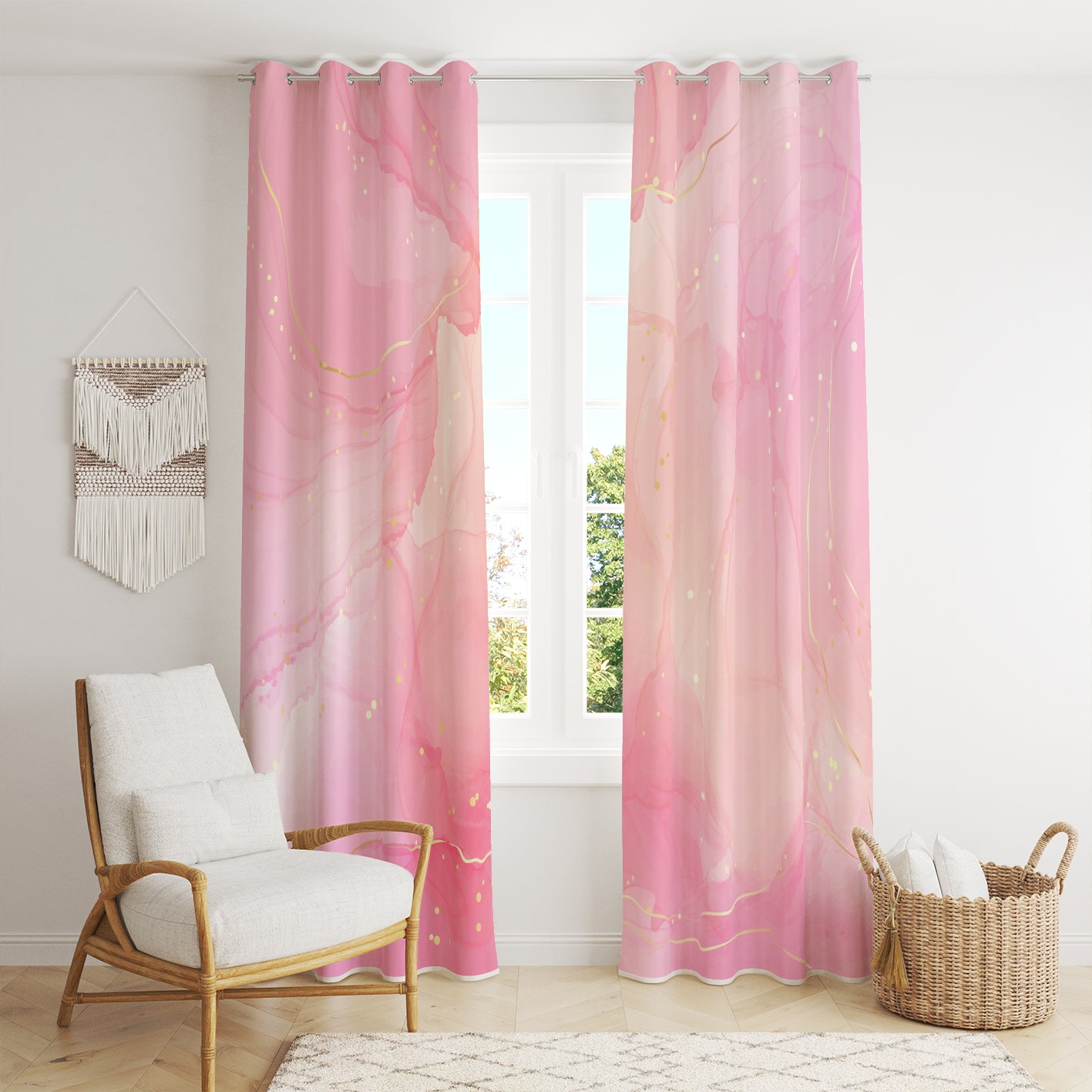 ستارة 250×145سم- قطعتين- FAB611 – Chic Homz