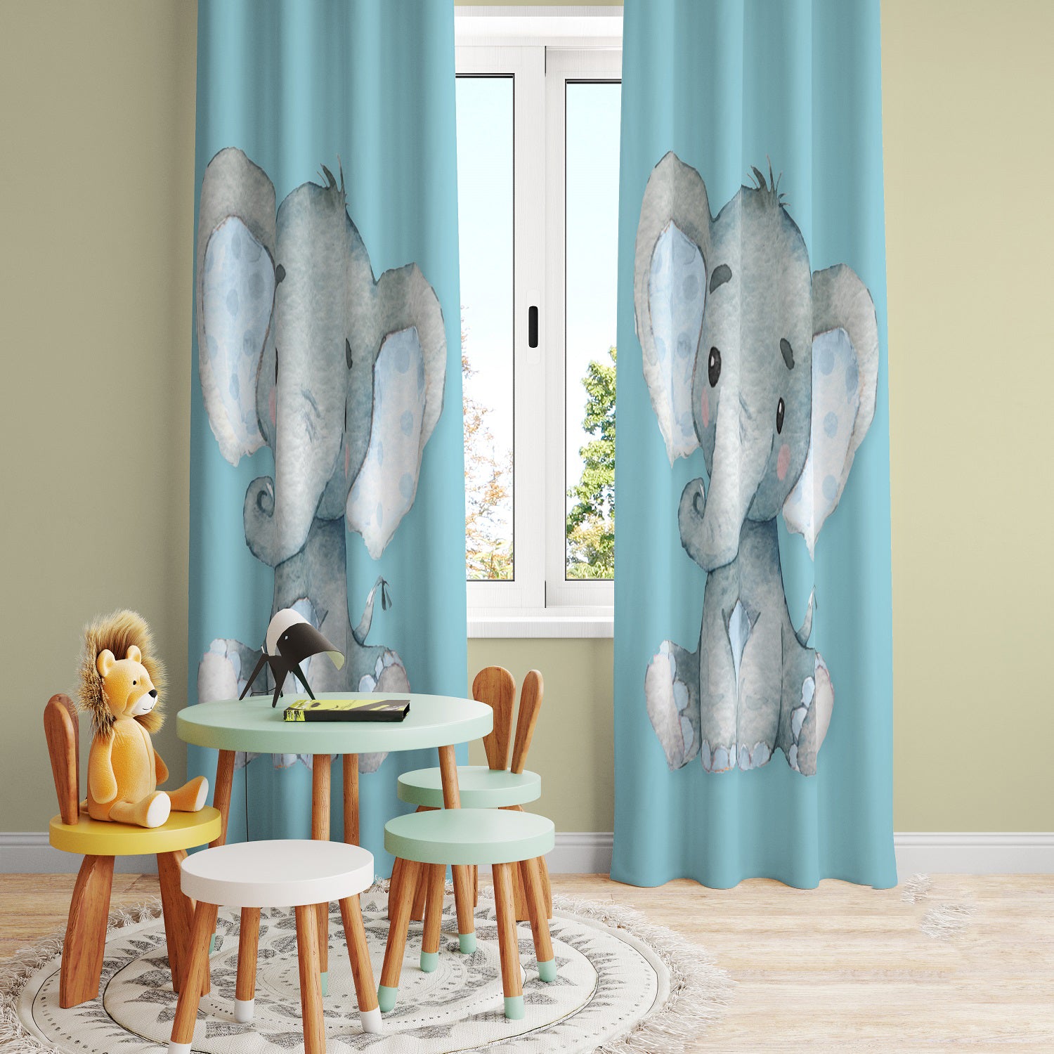 Curtain 250 x 145 cm - two pieces - FAB687 – Chic Homz