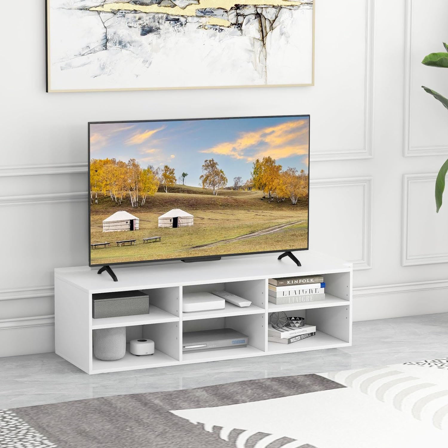 ترابيزة تليفزيون 140×30سم - FAN574 – Chic Homz