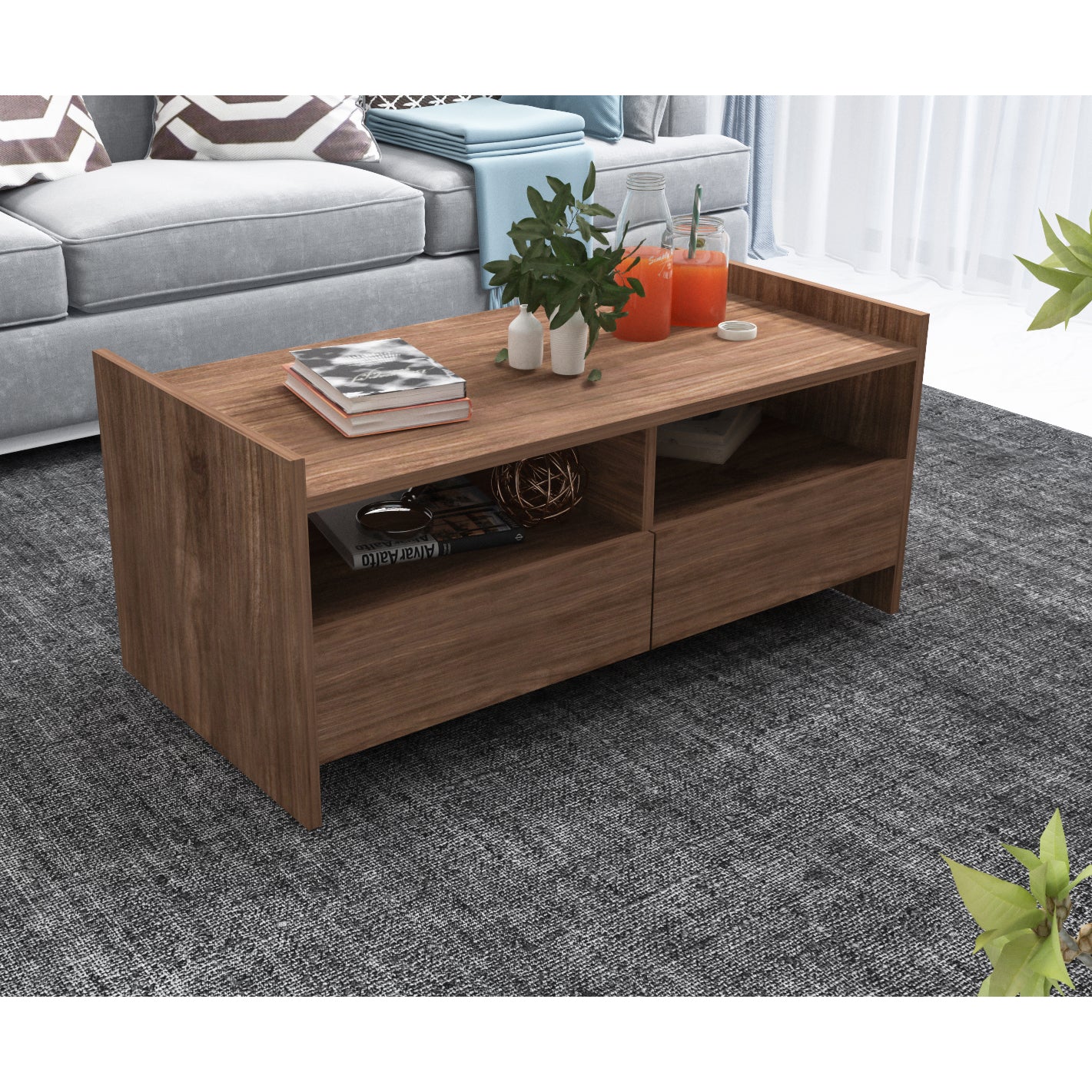 Coffee table 55×100 cm - LOG416 – Chic Homz