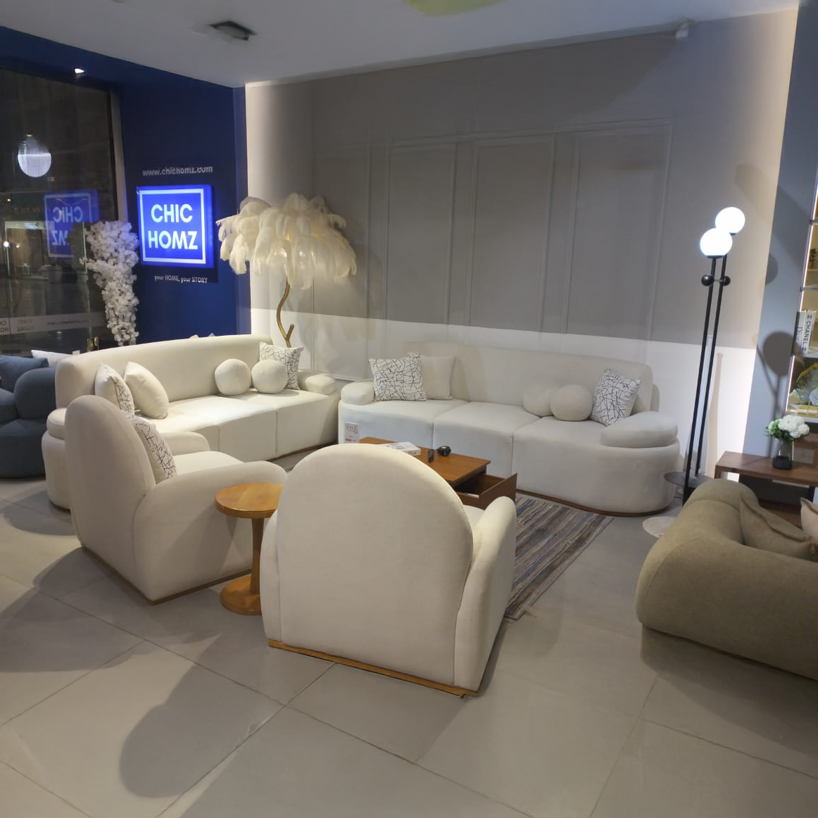 طقم أنتريه خشب زان - 4 قطع - RUK2 – Chic Homz