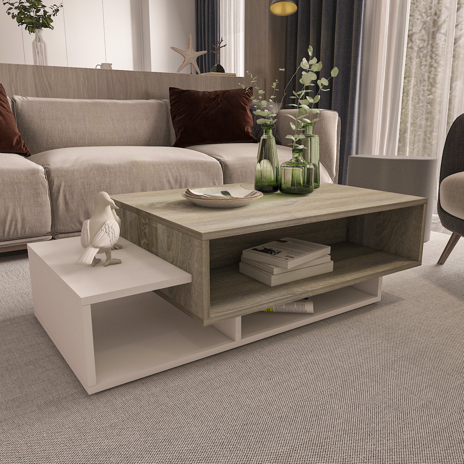 Coffee table 60 x 105 cm - ZAF66 – Chic Homz