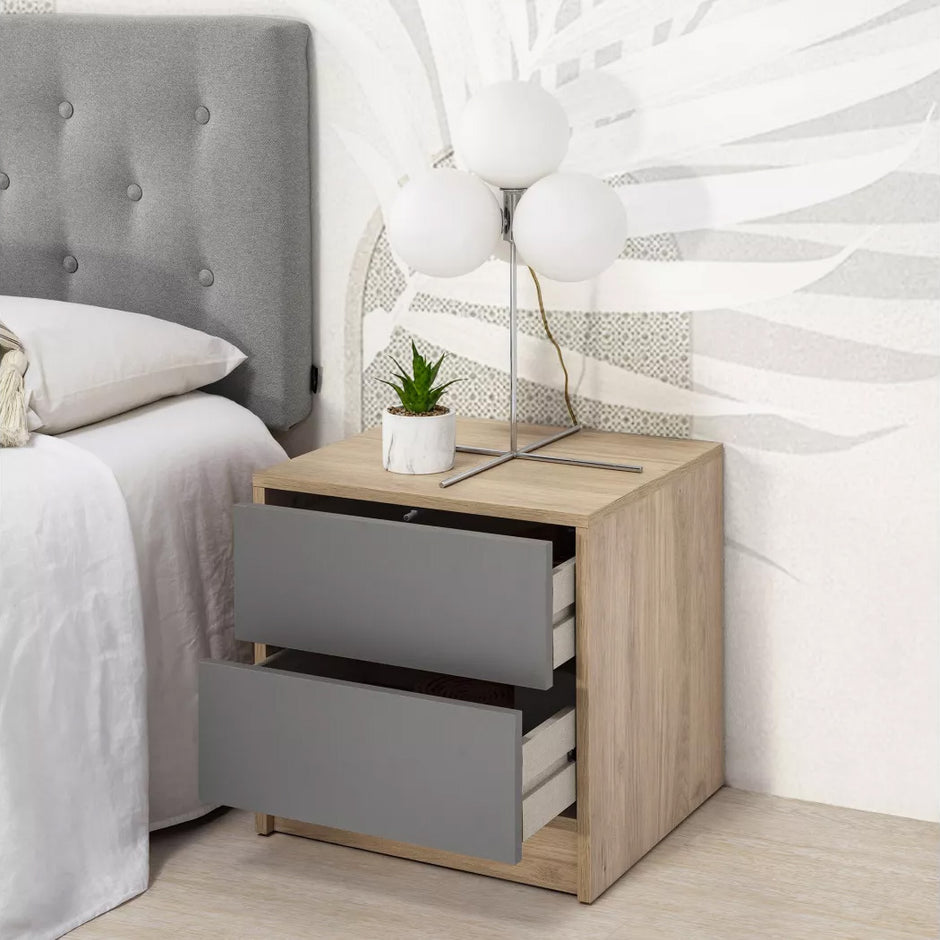 Stylish bedside commodes with practical storage drawers, perfect for ...