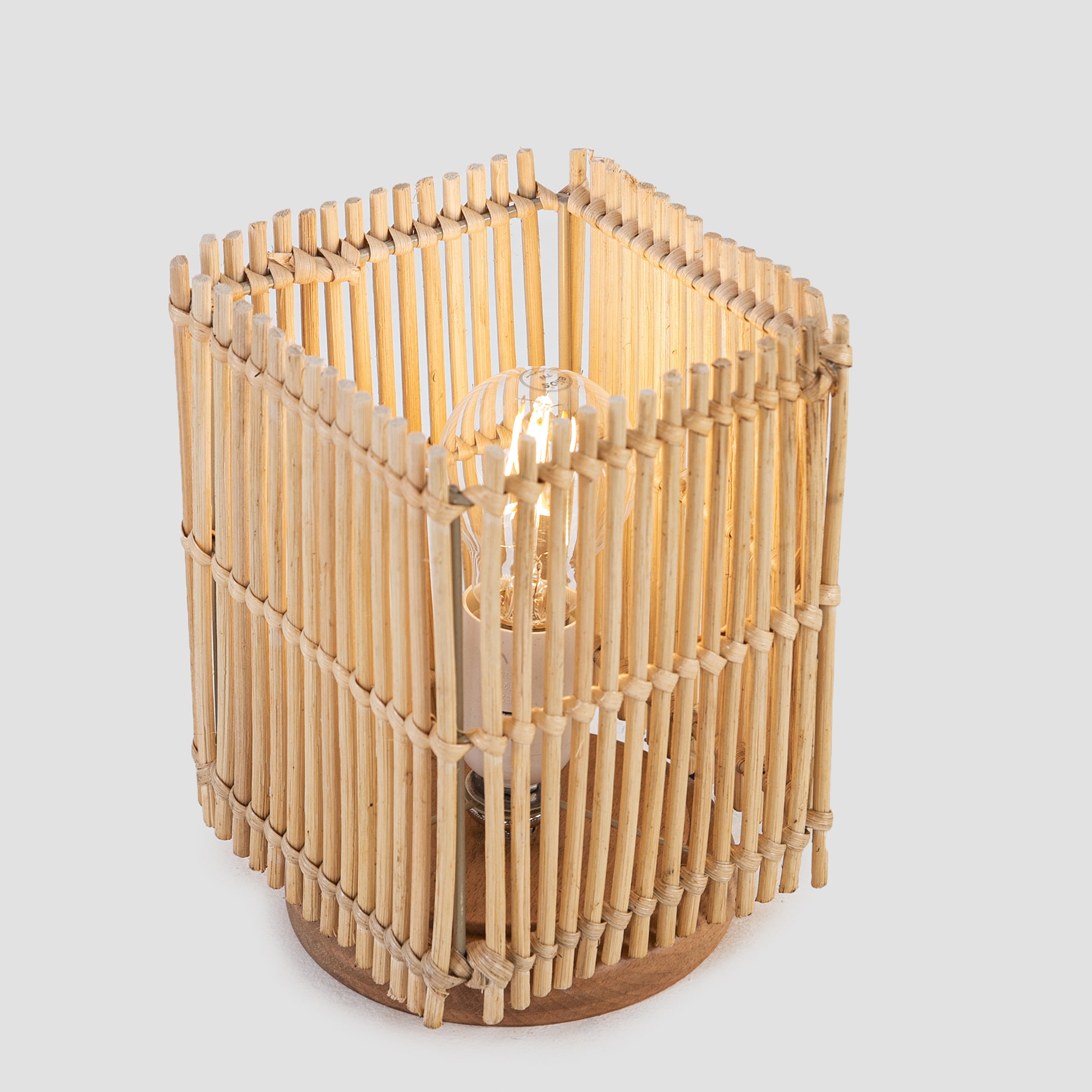 Natural bamboo table lamp, 15 x 25 cm - TBS536 – Chic Homz