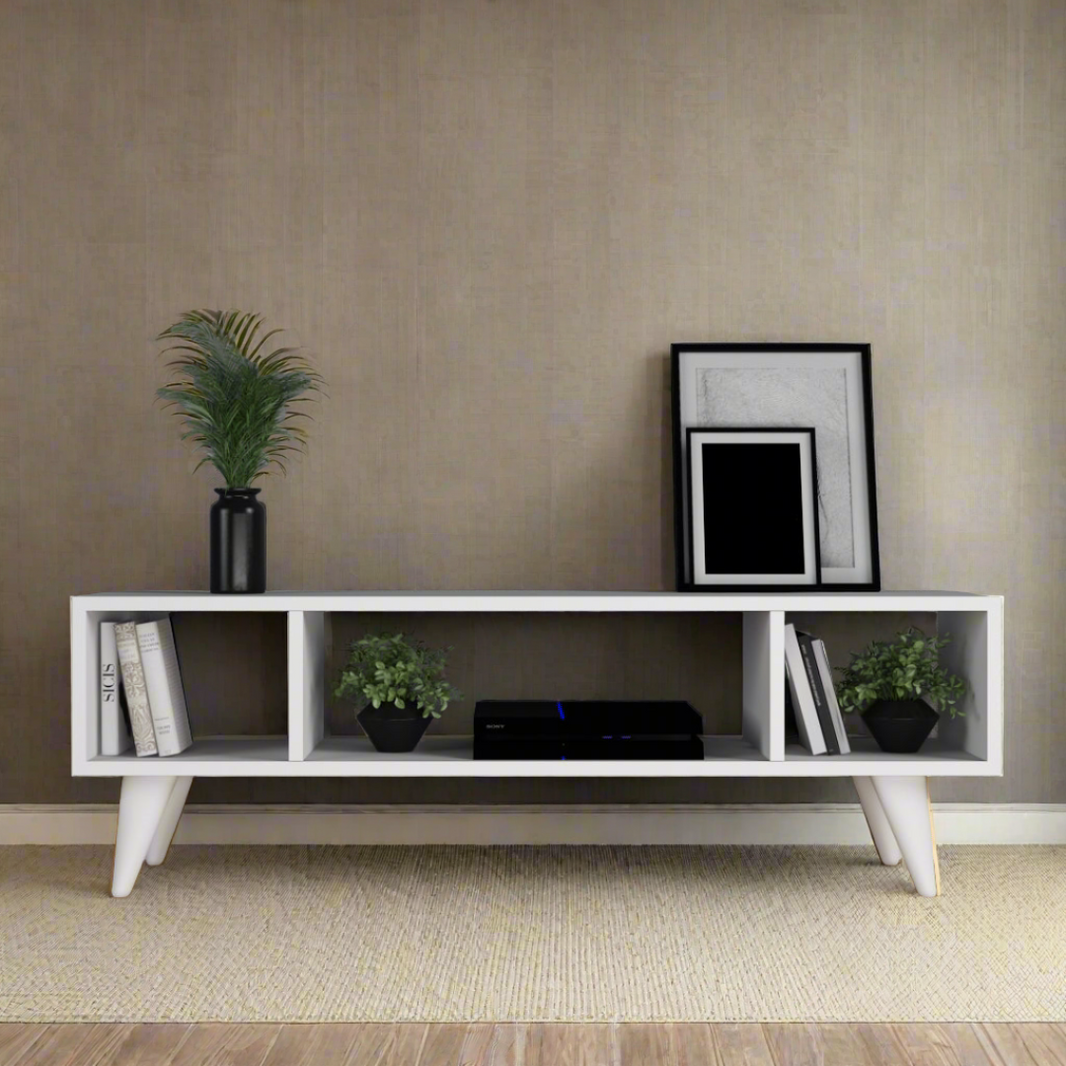 Shop modern TV tables with practical storage solutions for organizing ...
