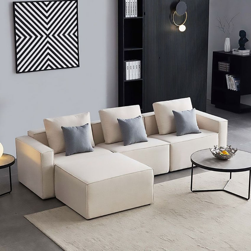 Beech wood corner sofa 250 x 160 cm - multiple colors - DECO225 – Chic Homz