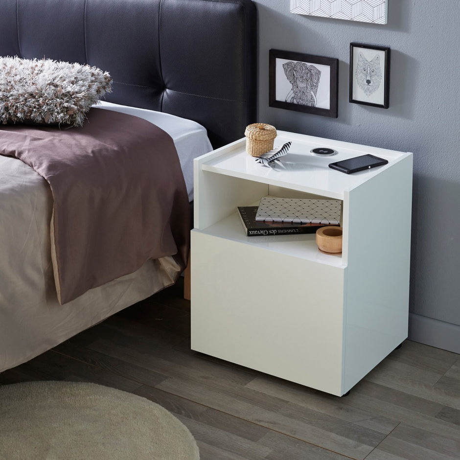 Stylish bedside commodes with practical storage drawers, perfect for ...