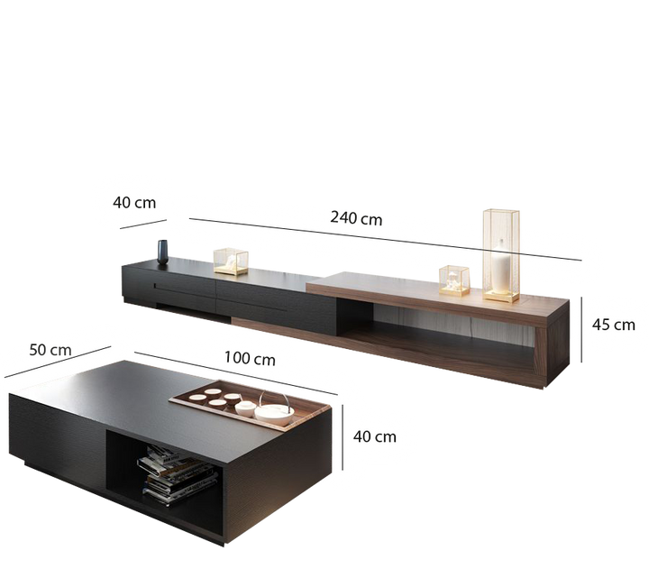 Shop modern TV tables with practical storage solutions for organizing ...